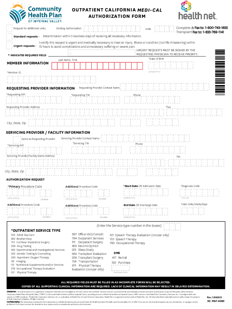 Fillable Online Corrected Individual Family Plan Prior Authorization ...