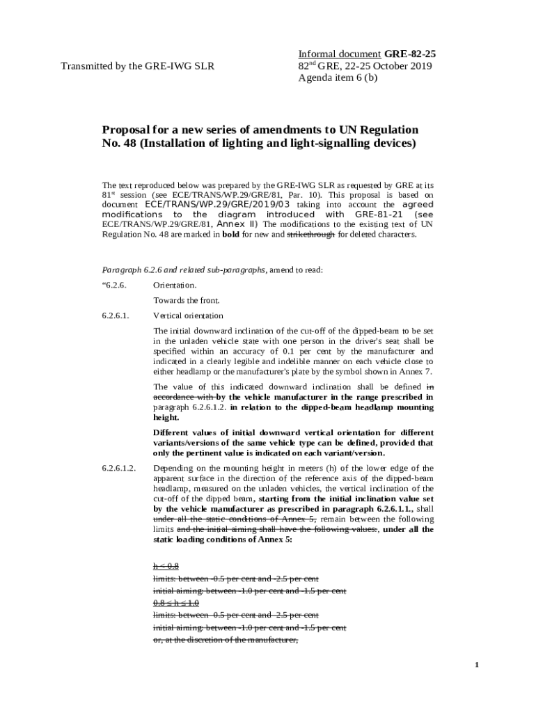 Proposal for a Supplement to the 06 series of amendments ... Doc ...
