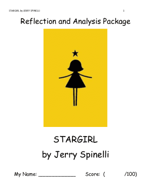 Fillable Online STARGIRL by Jerry Spinelli Fax Email Print - pdfFiller