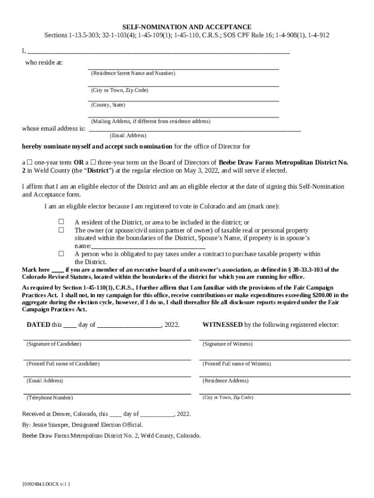 Self-Nomination and Acceptance (00928843).DOCX. 00928843.DOCX v Doc Template | pdfFiller