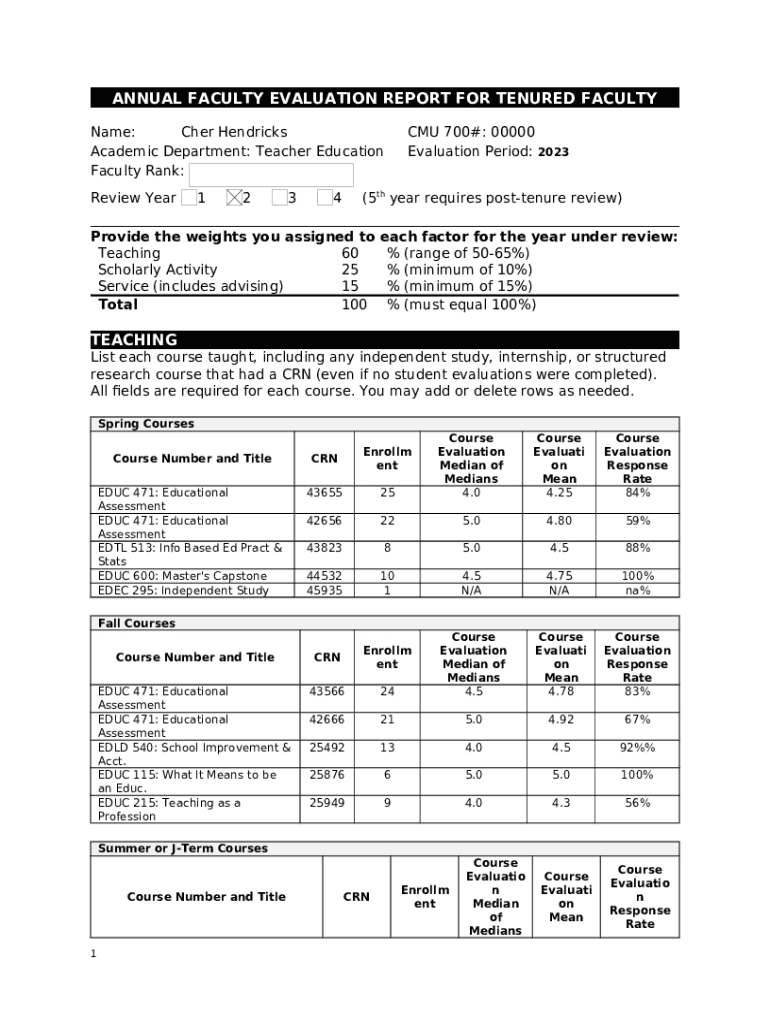 PS-10.A.05 - Tenured/Tenure-Track Faculty Perance ... Doc Template ...
