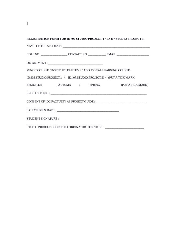 ART 405 - Independent studyunit ART 406 Doc Template | pdfFiller