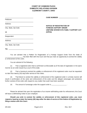 Rule 31: Registration of a Foreign Decree of Support for ... Doc ...