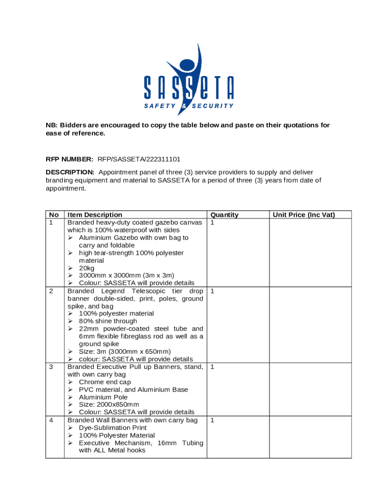 Individual Scoring Sheet with RFP Questions Doc Template | pdfFiller