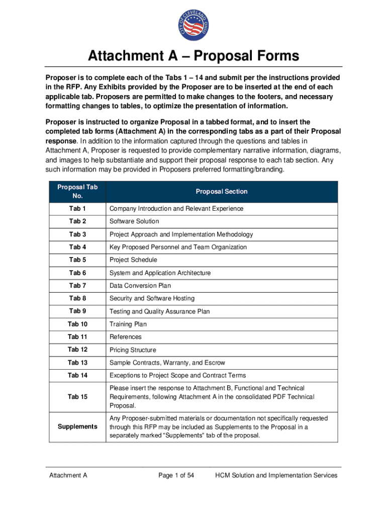 Fillable Online Attachment 2, Proposal/Proposer Certification Sheet ...