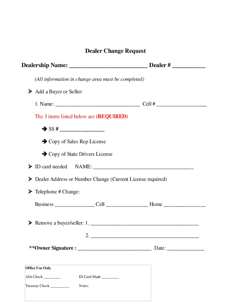 Fillable Online dxbrs3zlwqu4z cloudfront Dealer Change Request Dealership Name - cloudfront.net ...