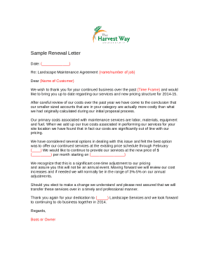 Lawn Care Proposal TemplateFree Download Doc Template | pdfFiller