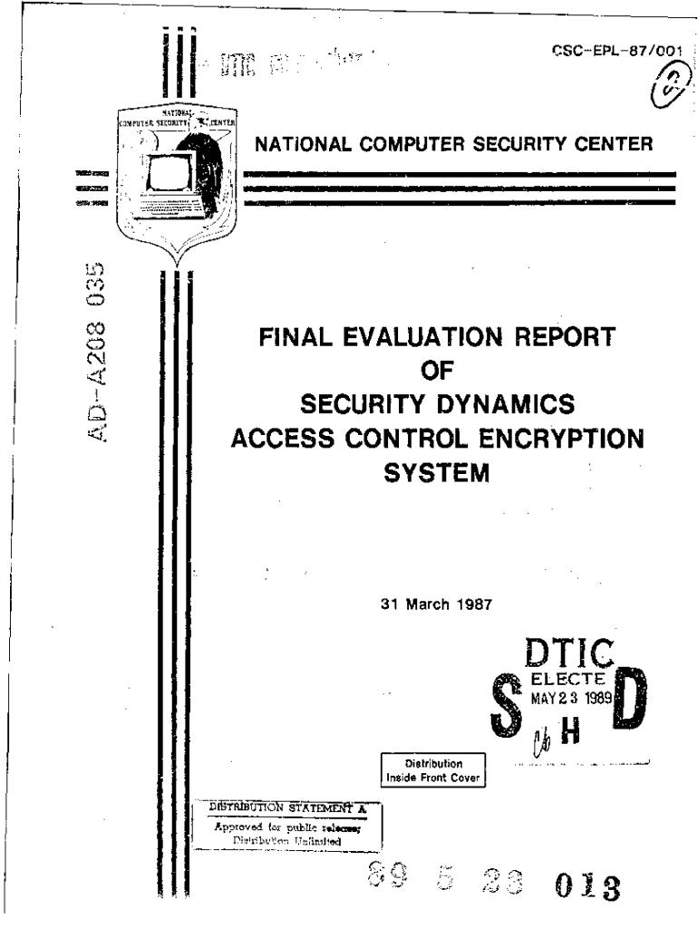 Fillable Online Security Dynamics Access Control Encryption System. The Access Control ...