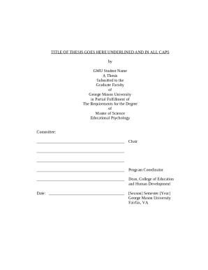 Signature Sheets - library gmu Doc Template | pdfFiller