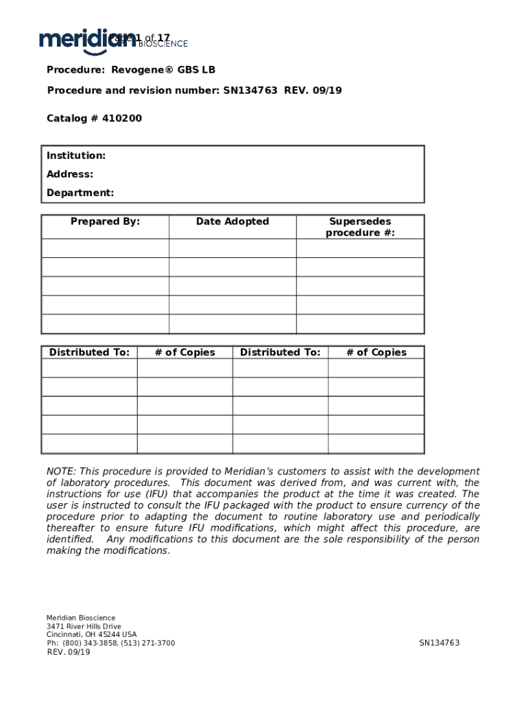 Revogene GBS LB: Rapid Prenatal Group B Strep Testing Doc Template ...