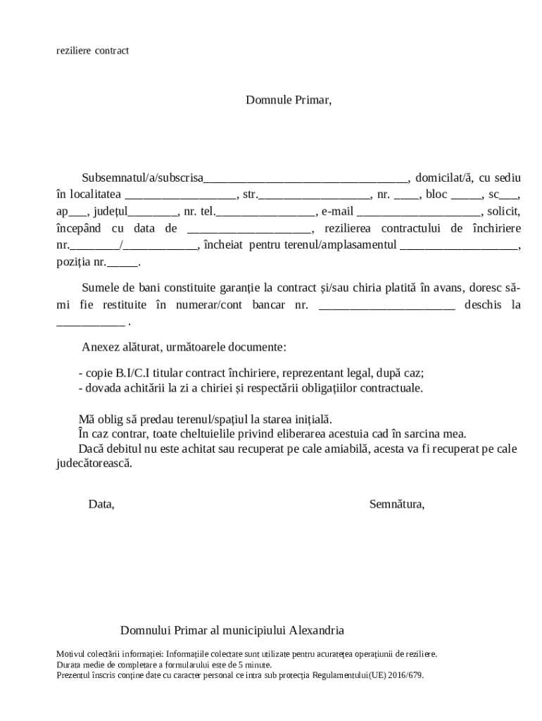 cerere-reziliere-contract.doc Doc Template | pdfFiller