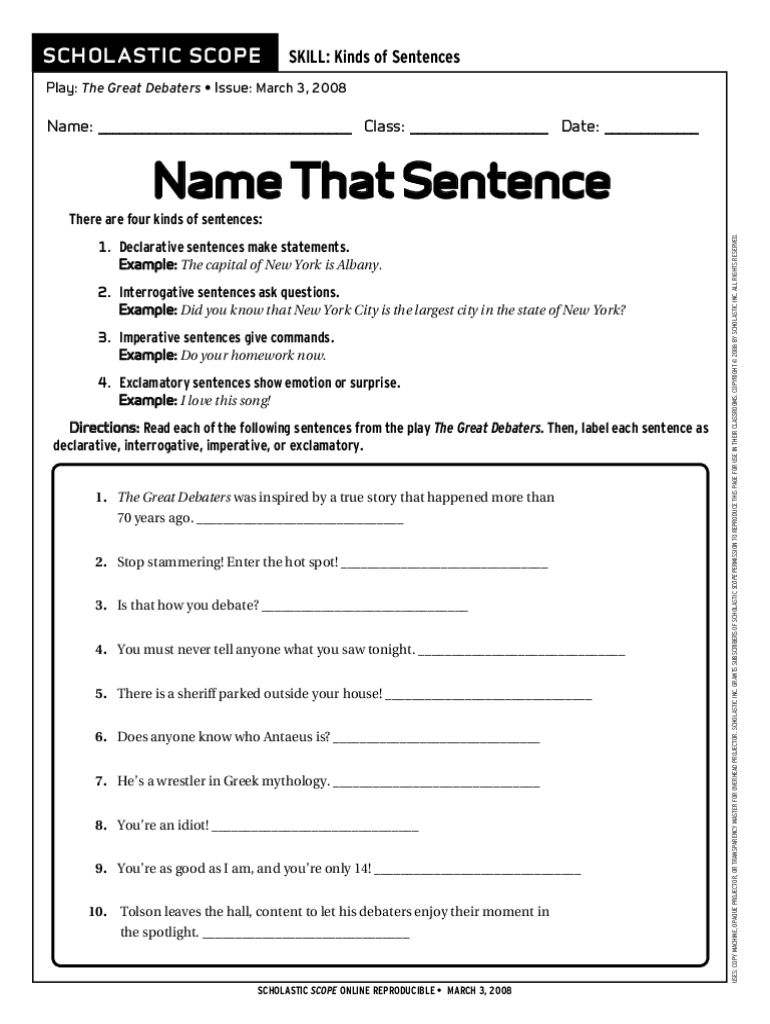 Fillable Online The Great Debaters Movie Excerpts Speech Analysis Fax ...