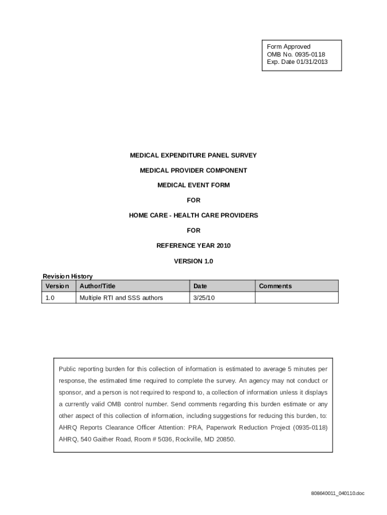 Fillable Online Form Form #1 Form #1 Home care for health care providers questionnaire Fax Email ...