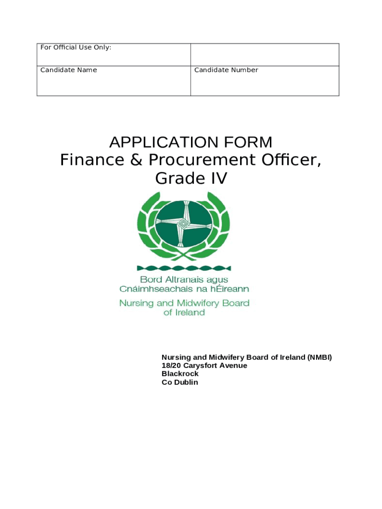 Registration Case Officer, Grade IV Nursing and Midwifery ... Doc Template | pdfFiller