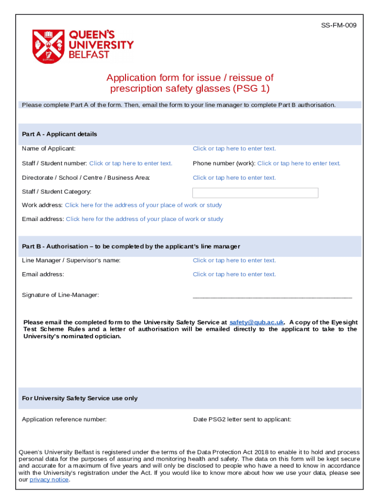 Application for issue or reissue of Prescription Safety ... Doc ...