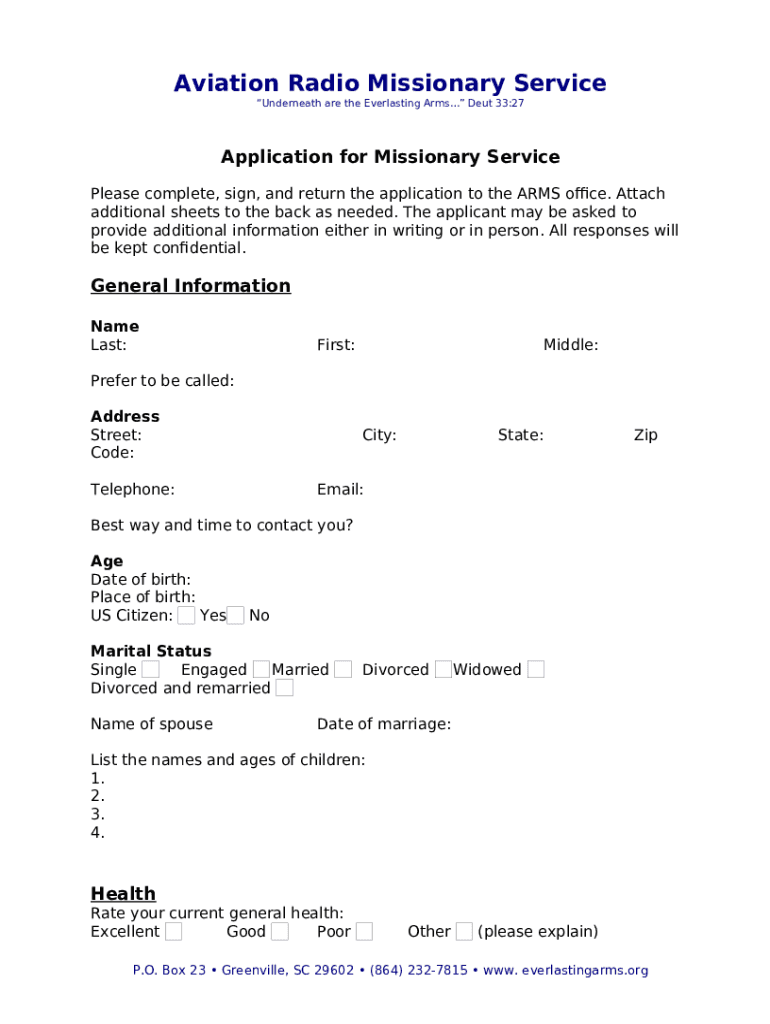 Doctrinal Statement - Aviation Radio Missionary Services Doc Template ...