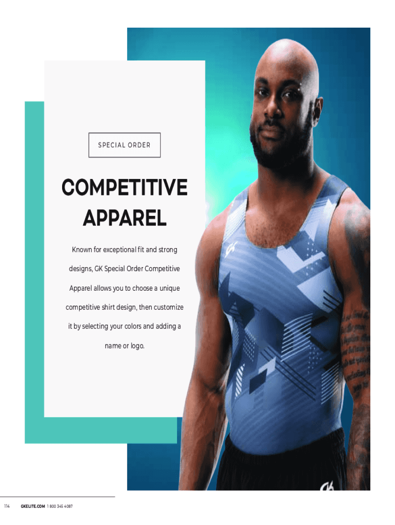 Fillable Online Gymnastics Custom Special Order Men's Competition ...