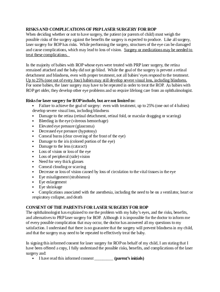 Retinopathy of Prematurity (ROP) - Full , Stages and ... Doc Template ...