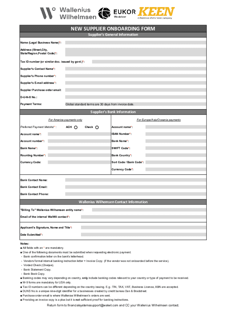 Fillable Online How to create a new vendor onboarding form Fax Email ...