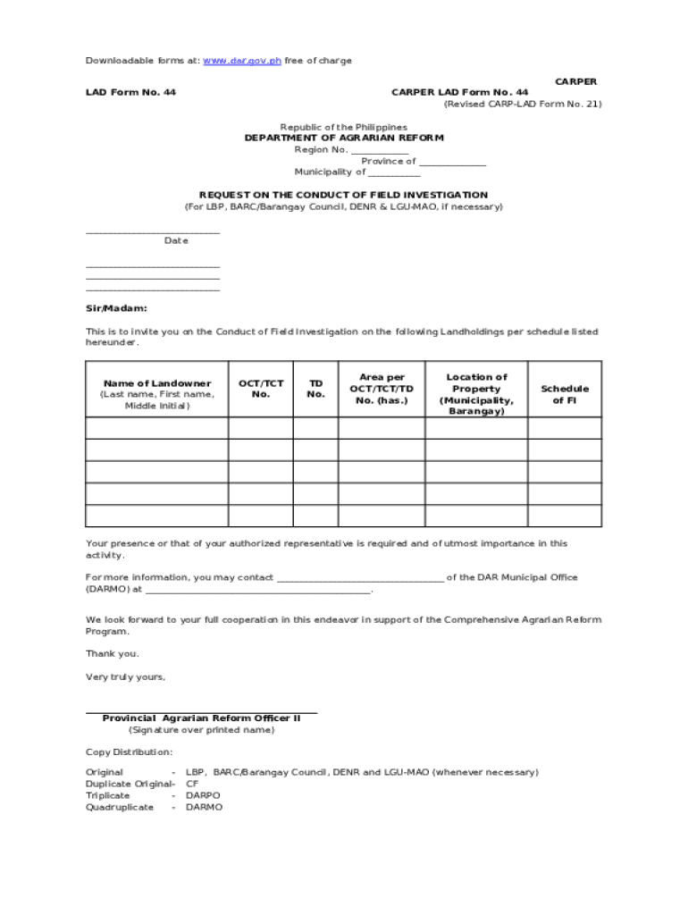 carper-lad--no-44-request-on-the- ... Doc Template | pdfFiller