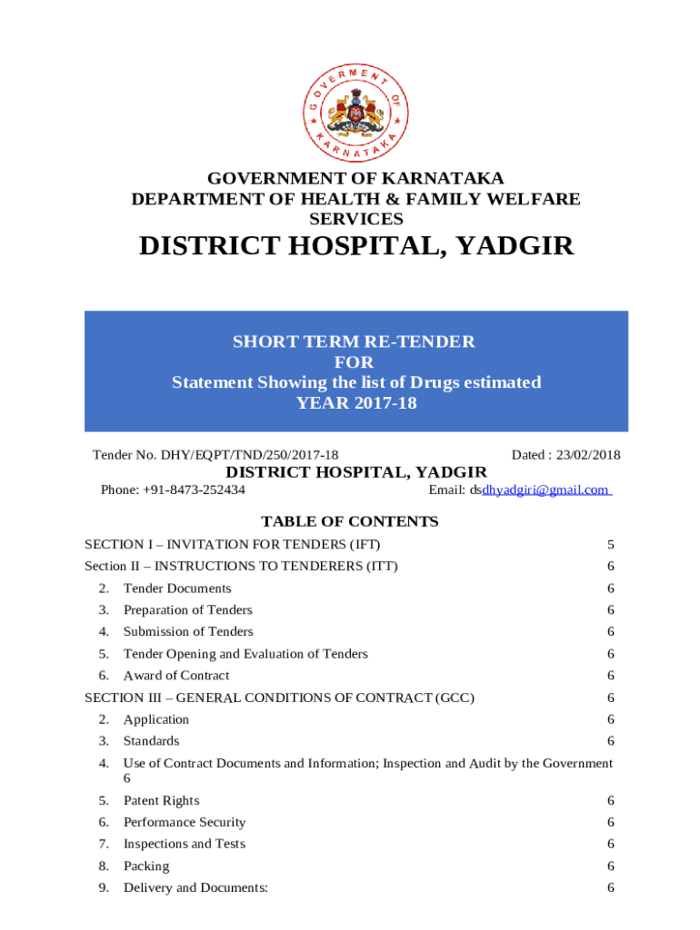 district hospital, yadgir Doc Template | pdfFiller
