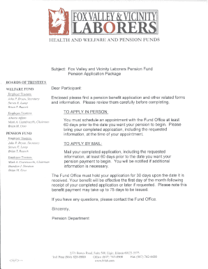 Fillable Online Forms for Pension Recipients Fax Email Print - pdfFiller