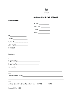 AAUS Diving Injury/Incident Report Doc Template | pdfFiller