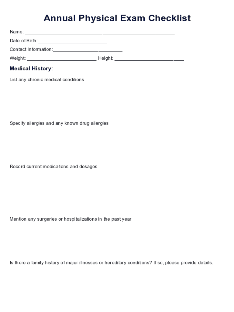 Fillable Online Nursing Program Physical Exam Form Fax Email Print ...