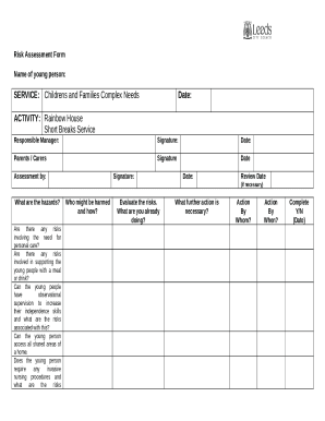 Risk Assessment PS4 F1 Doc Template | pdfFiller