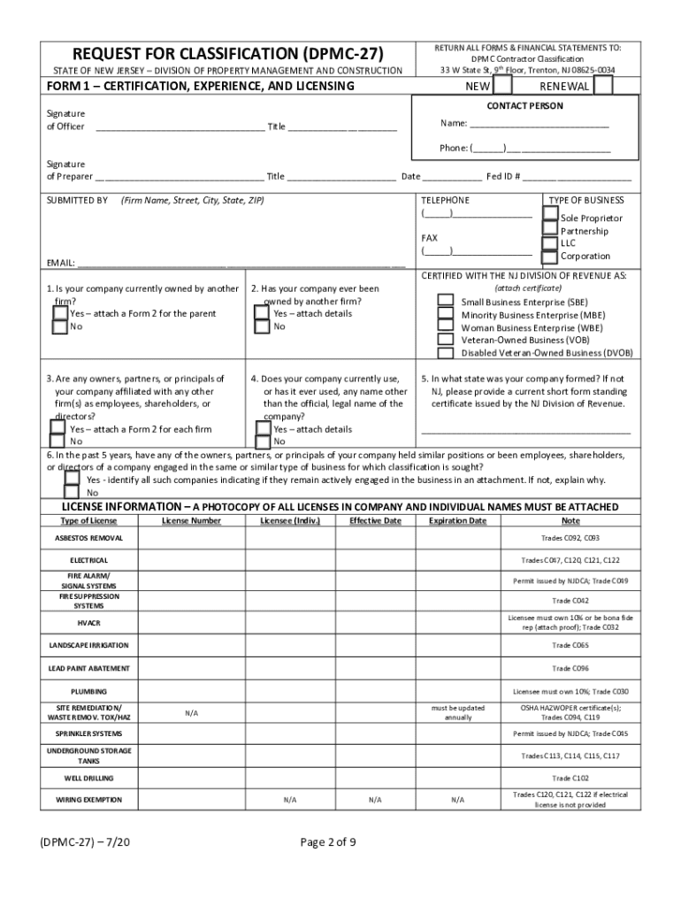 Fillable Online Njdpmc: Fill out & sign online Fax Email Print - pdfFiller