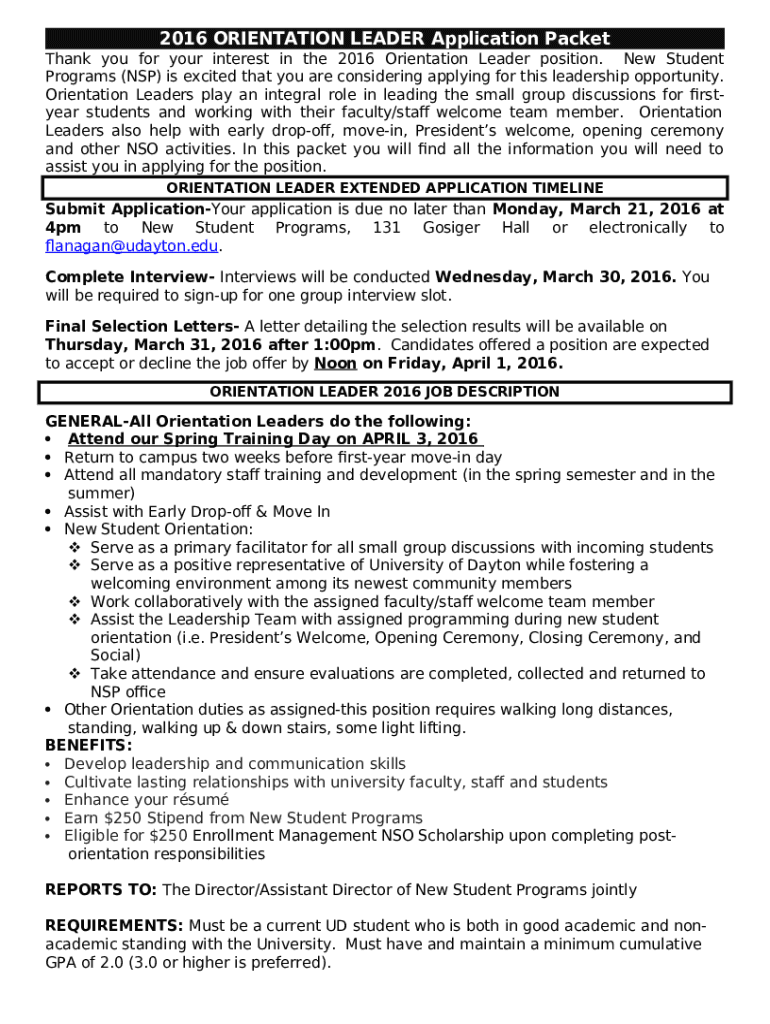Orientation Leaders - Emory College of Arts and Sciences Doc Template ...