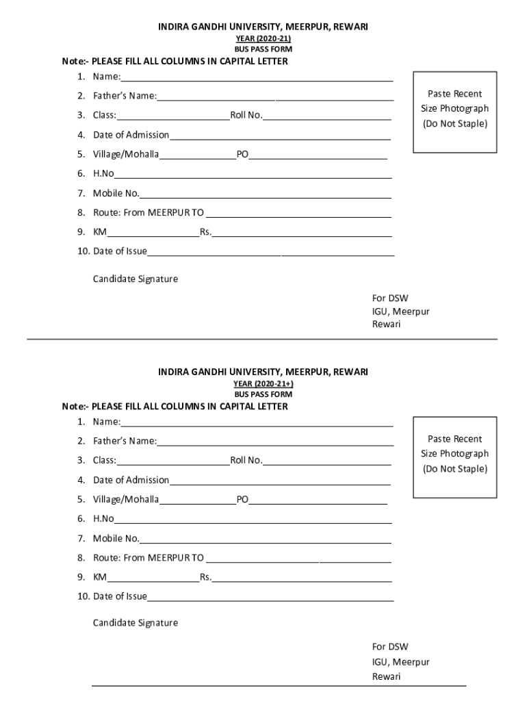 Fillable Online Bus-Pass-Application-Form.pdf - Meerpur Fax Email Print ...