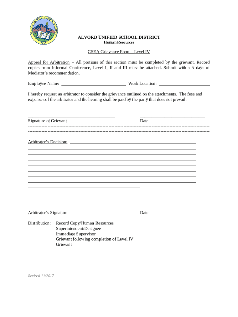 CSEA - Level 4 - non .docx Doc Template | pdfFiller