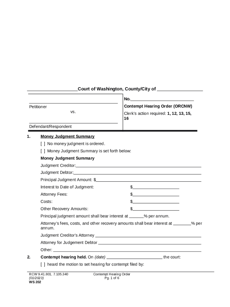 CONTEMPT BENCHGUIDE Doc Template | pdfFiller