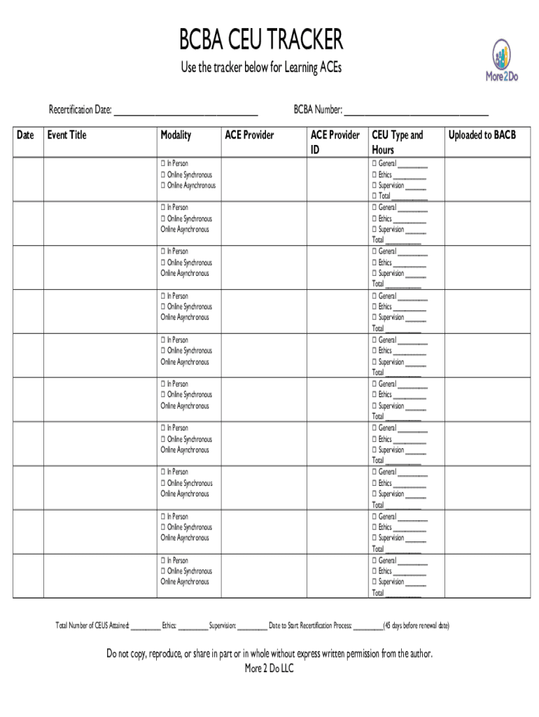 Fillable Online PART IV. CONTINUING EDUCATION TRACKER TOTAL ... Fax ...