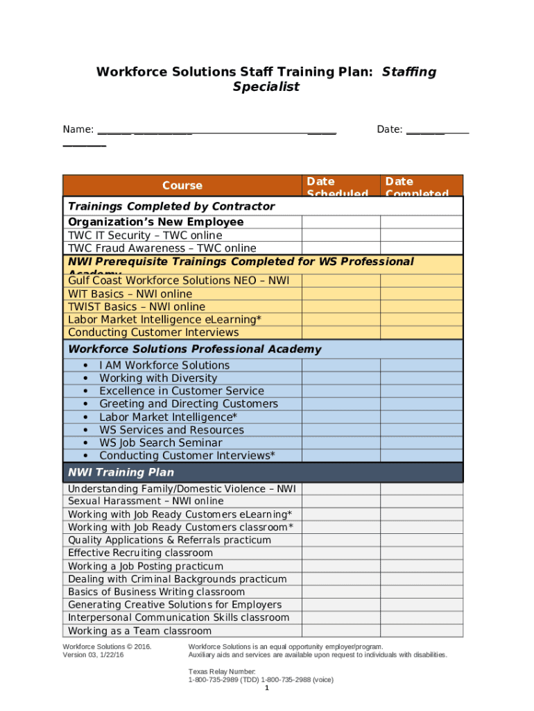 Workforce, is a 5-part orientation and sequential training ... Doc ...