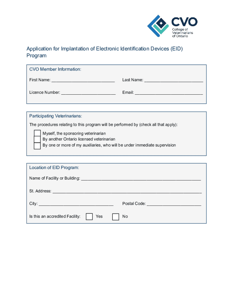 Fillable Online Application-for-Implantation-of-Electronic-Identification- ... Fax Email Print ...