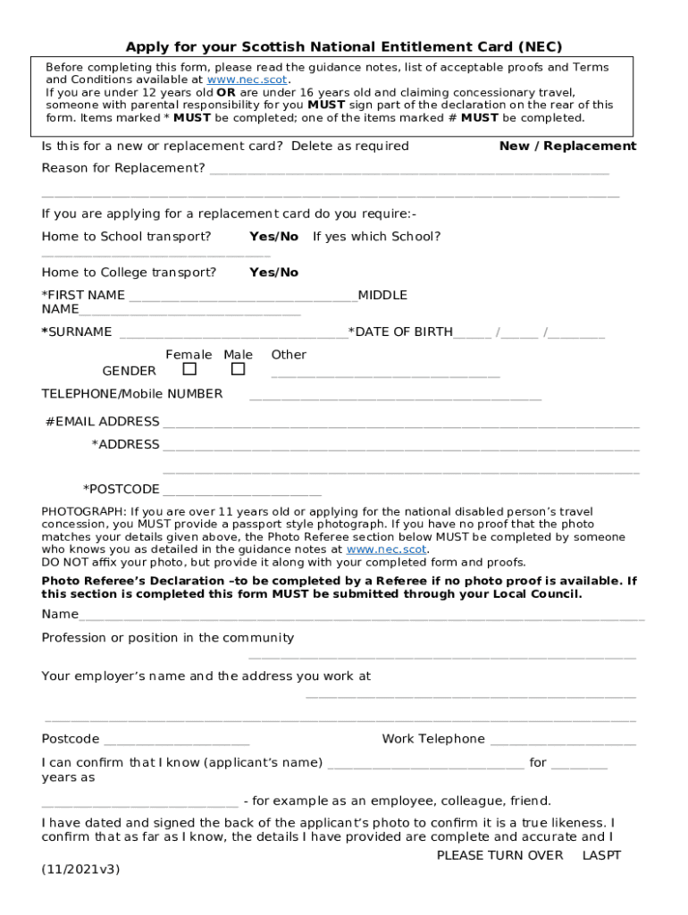 Replacement smart card Doc Template | pdfFiller