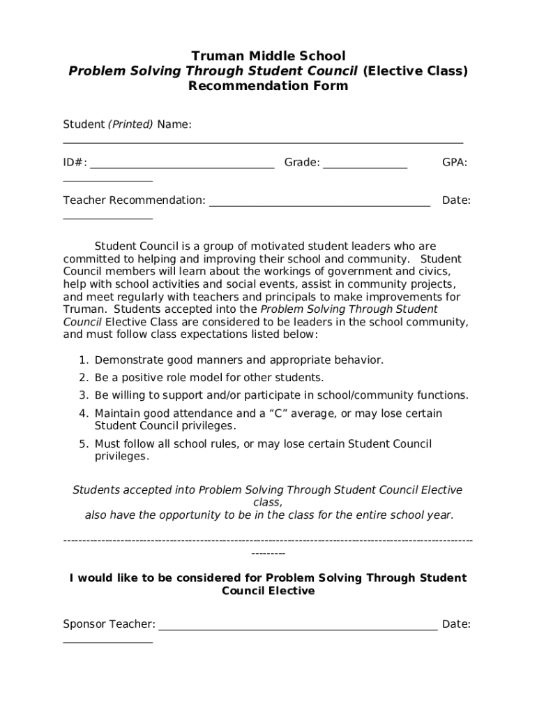 Truman Middle School Problem Solving Through Student ... Doc Template ...