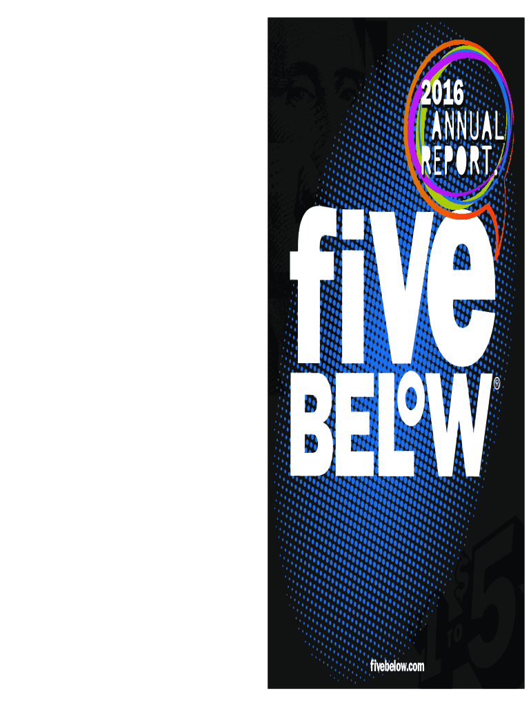 Fillable Online Five Below, Inc. Announces Tom Vellios' Planned ...