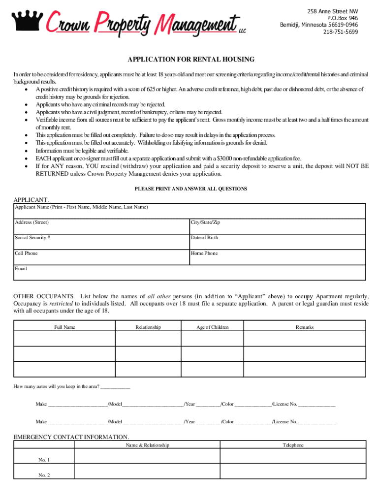 Fillable Online 258 Anne Street NW Fax Email Print - pdfFiller