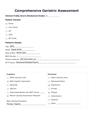 Fillable Online Scoring the Clinical Frailty Scale in the Emergency ...