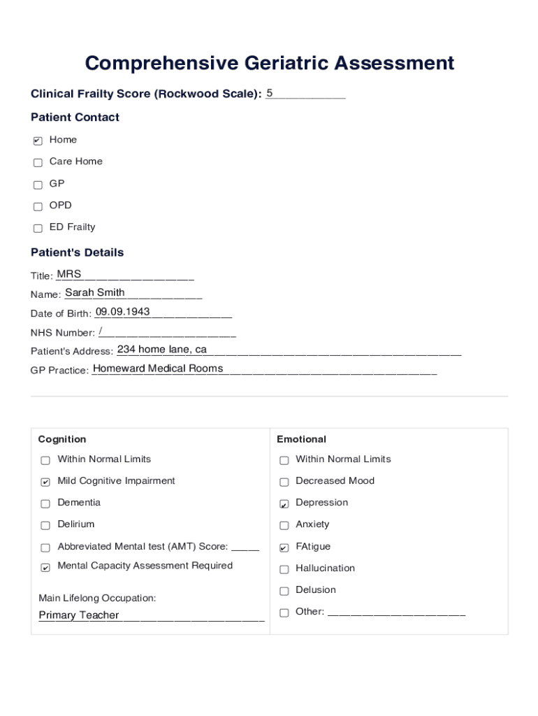 Fillable Online Scoring the Clinical Frailty Scale in the Emergency ...
