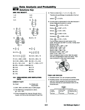 Fillable Online Data Analysis and Probability 10 Fax Email Print ...