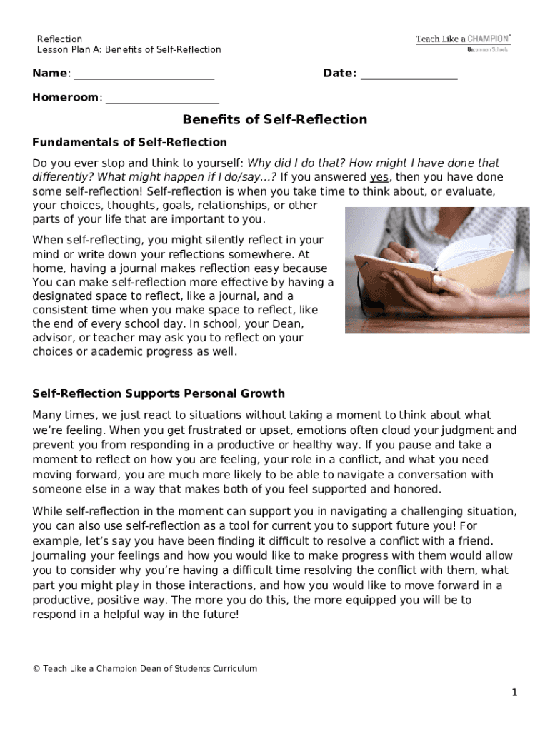 The importance of self-reflection - Blog - IRIS Connect Doc Template ...