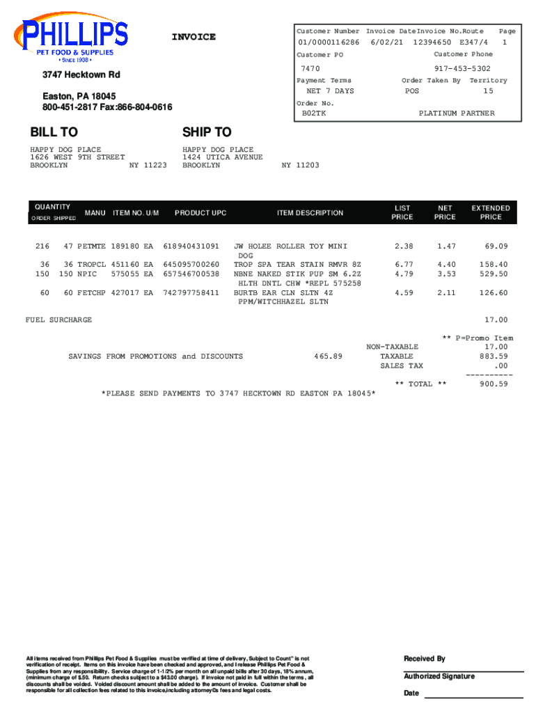 Fillable Online of 1 Invoice Number 4358727 Inv Date 06/27/22 Order ... Fax Email Print - pdfFiller