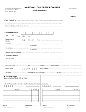 Application NCC - gender govmu Doc Template | pdfFiller