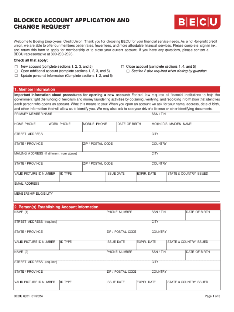 Fillable Online What Is A Blocked Account ? Important Definitions ...