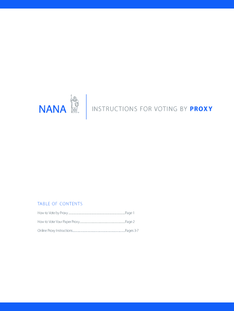 Fillable Online Issuing, certifying and processing voting proxies ...