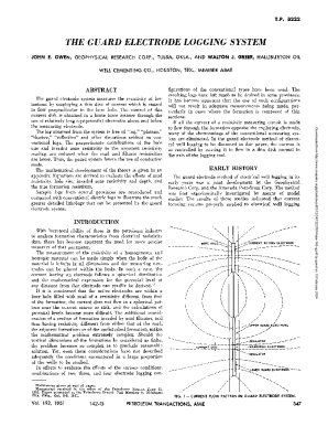 Fillable Online The Guard Electrode Logging System Fax Email Print ...